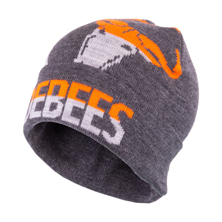 Wildebees Boys Cuffed Slogan Beanie - Charcoal – Vellie Boutique
