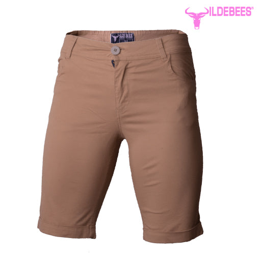 Wildebees Ladies Stretch Twill Short - Caramel – Vellie Boutique