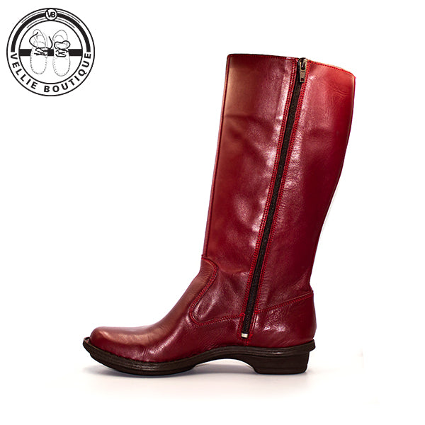 Tsonga Vutha Long Leg Boot (Oxblood Relaxa) | Vellie Boutique