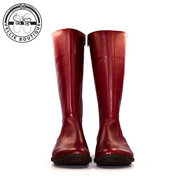 Tsonga Vutha Long Leg Boot (Oxblood Relaxa) | Vellie Boutique